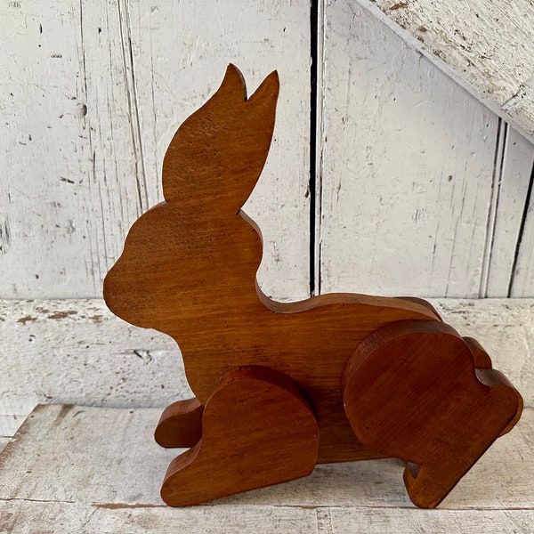 Wooden Jointed Rabbit - Etsy