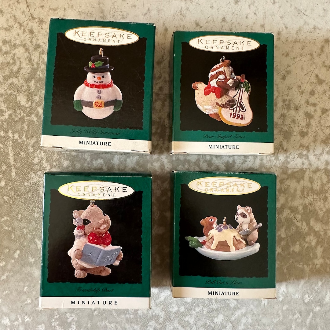 Hallmark Miniature Collectors Series Lot of Four Keepsake Ornament ...