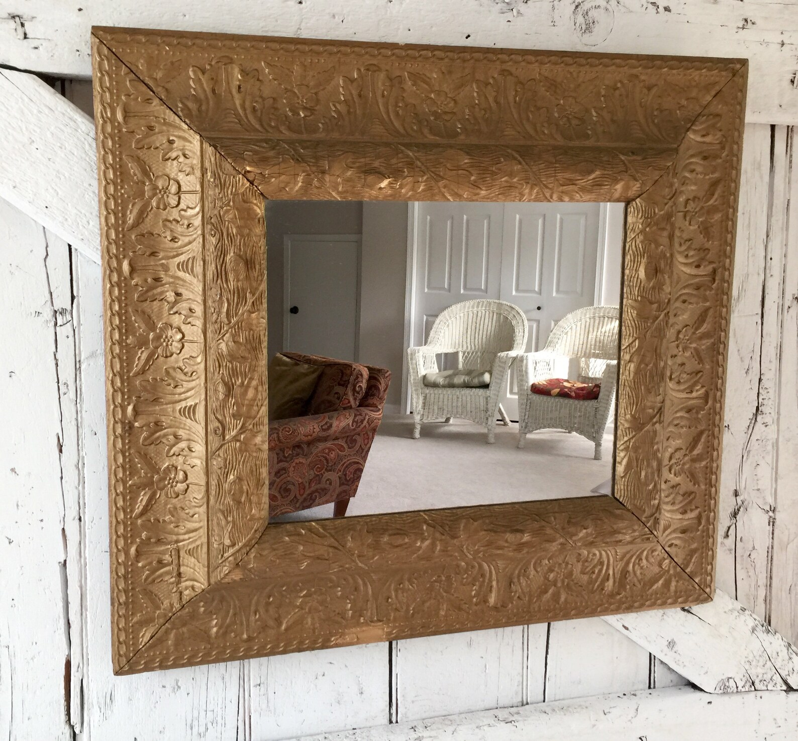 Antique Mirror Gold Ornate Wooden Antique Gold Frame Mirror - Etsy