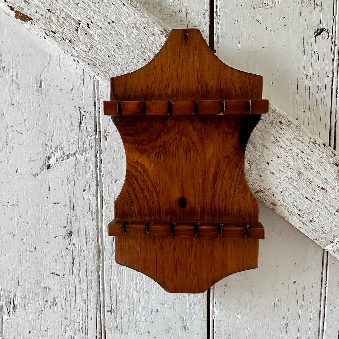 Wooden Spoon Display Holder Wall Mount Vintage Holds 12 Spoons - Etsy