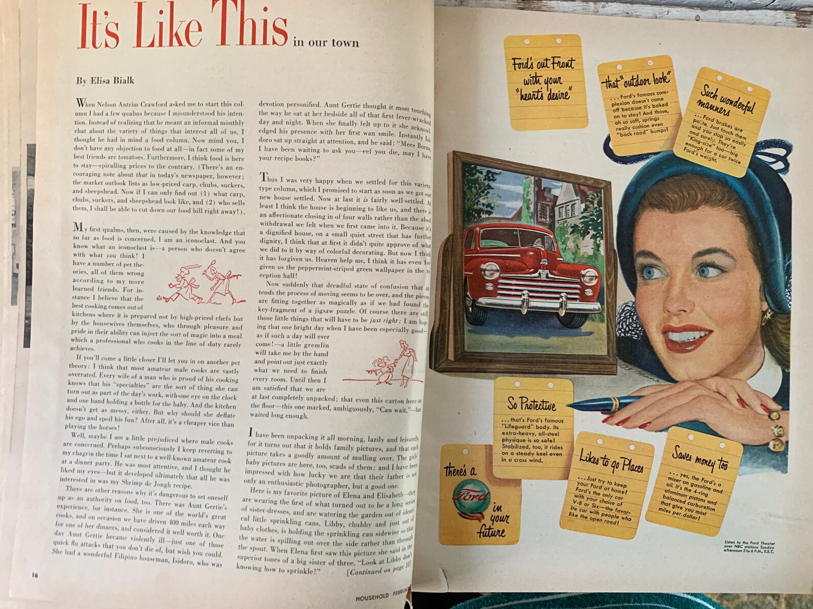 Antique Magazine Household Magazine February 1948 Edition - Etsy