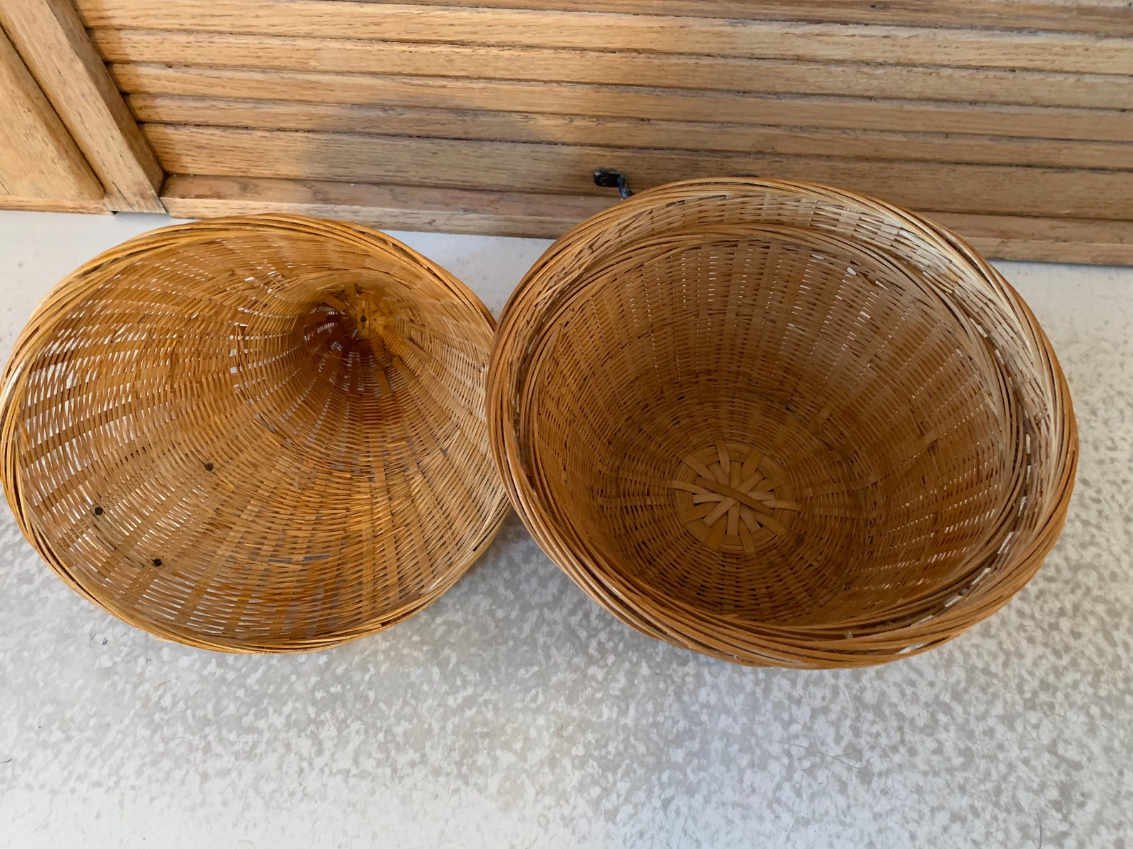 Wicker Bamboo Basket Rooster Sewing Basket - Etsy