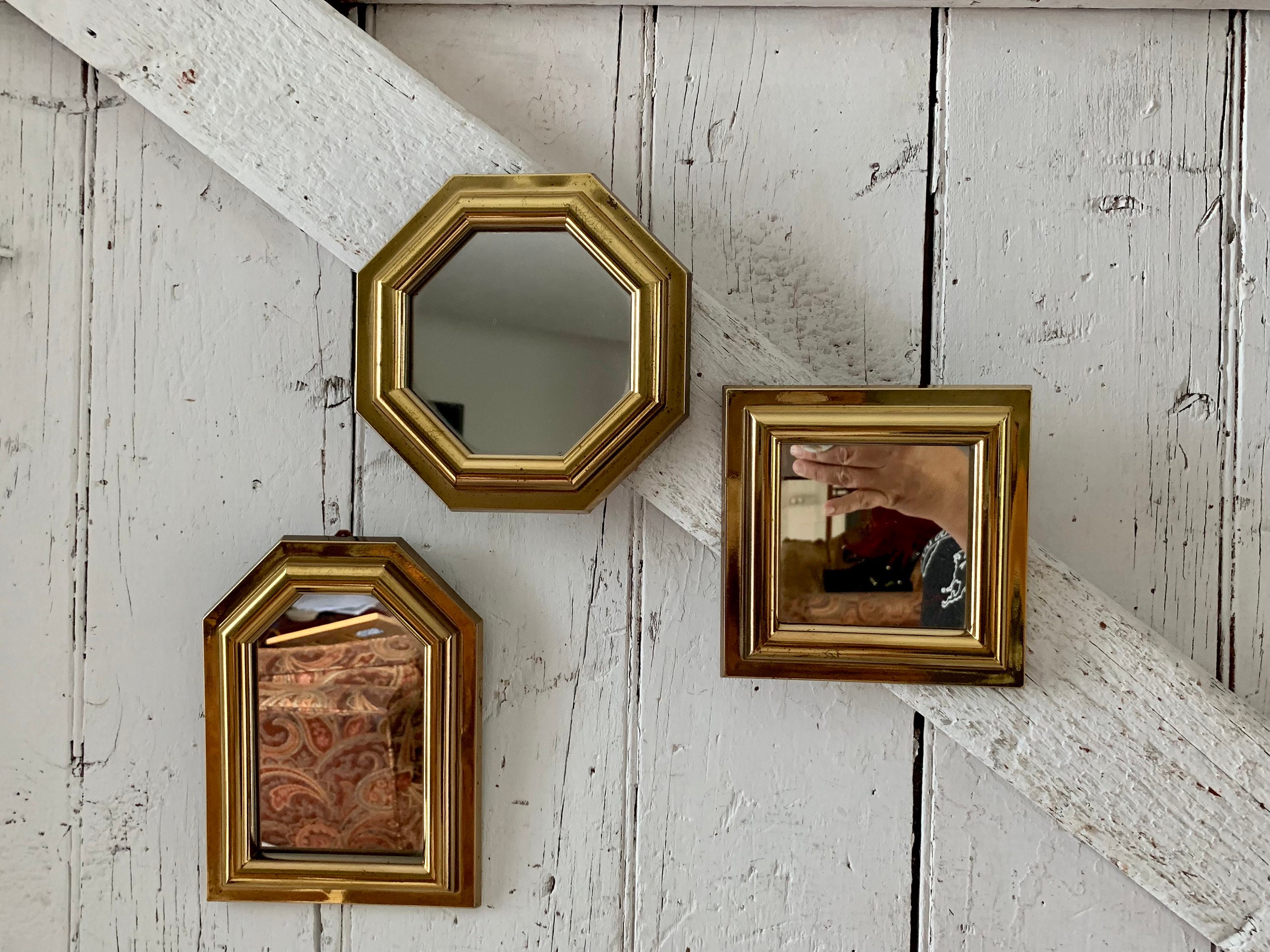 Small Gold Mirrors