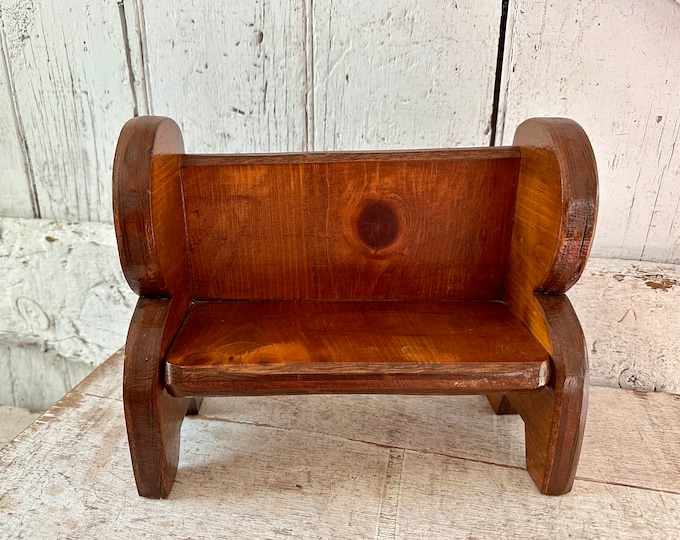 Dolls Bench Small Wooden Bench Vintage Toy Bench Handmade - Etsy