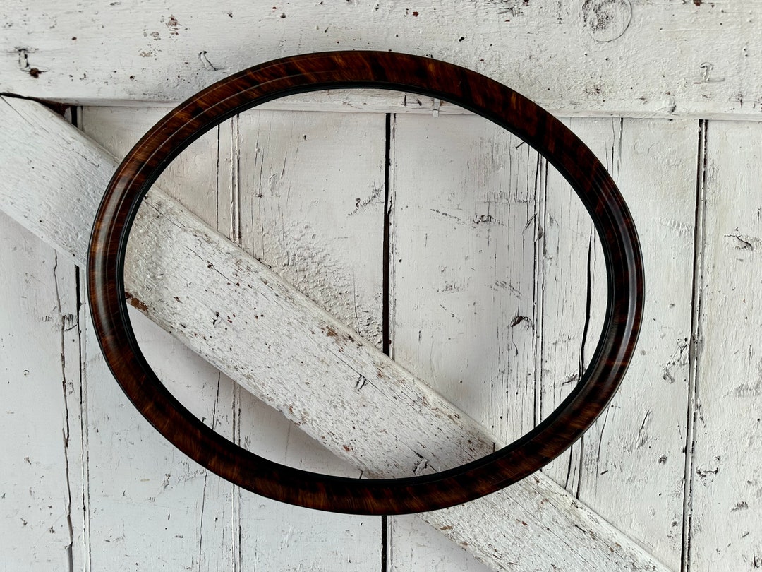 Antique Oval Frame Tiger Stripe Frame Narrow Oval 17 X 14 Inch Frame - Etsy