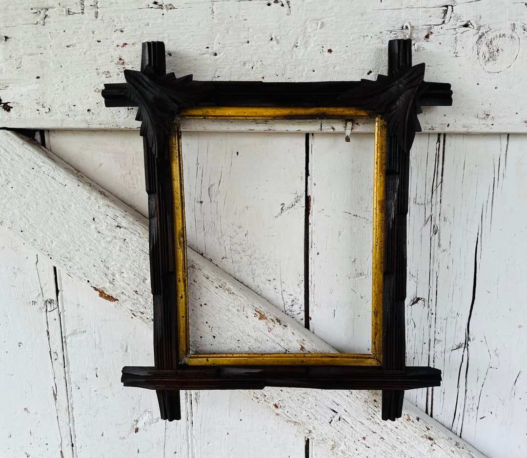 Art Tramp Frame Antique With Leaf Wooden Frame 8 X 10 Inches - Etsy