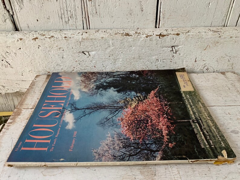 Antique Magazine Household Magazine February 1948 Edition - Etsy