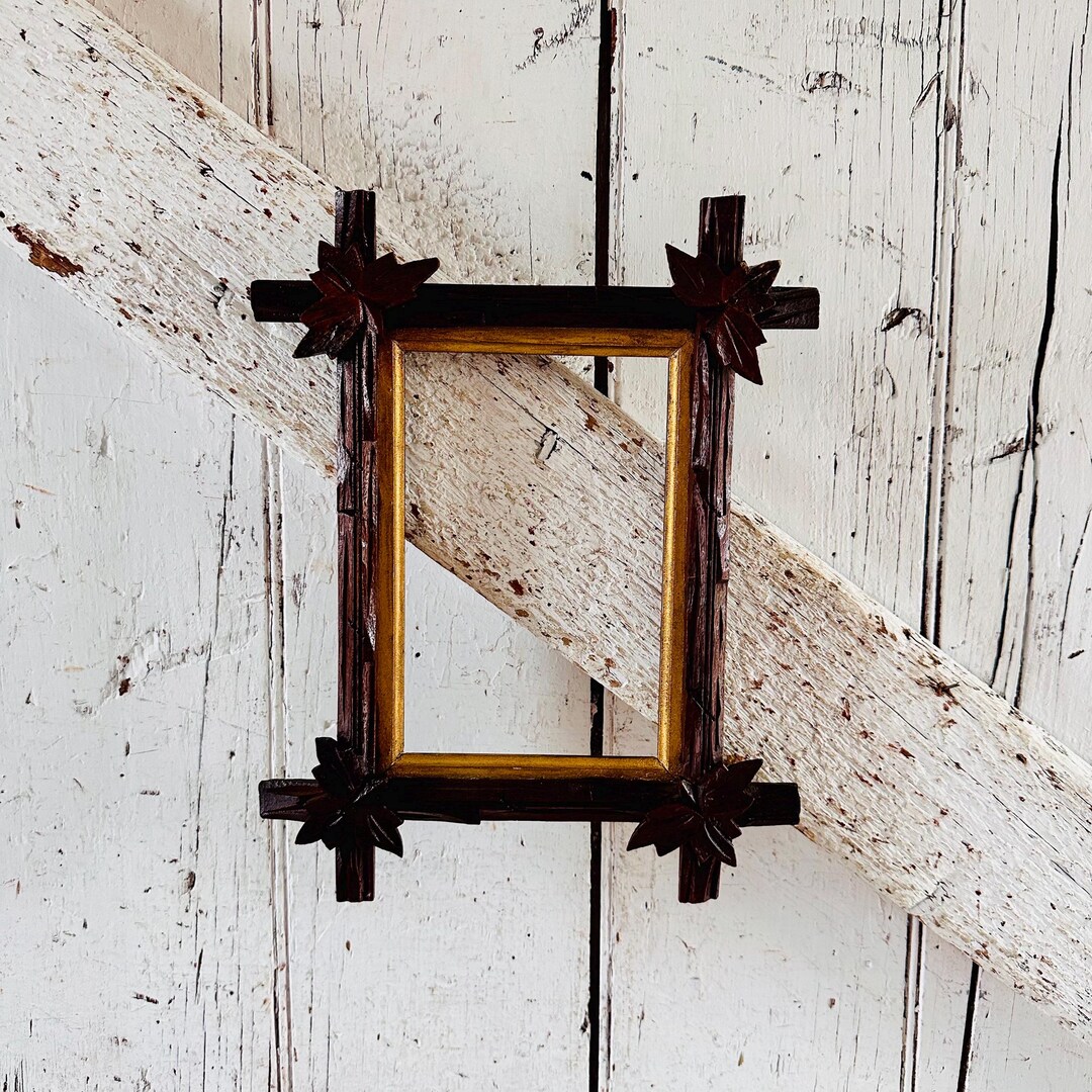 Art Tramp Frame Antique Wooden Frame Small Size 6.5 X 4.5 Frame - Etsy