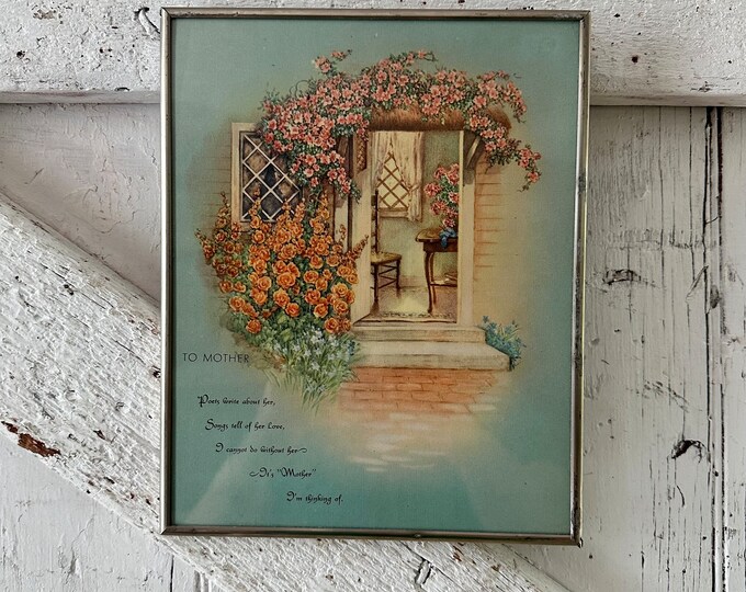 Framed Mother's Day Poem Metal Frame - Etsy