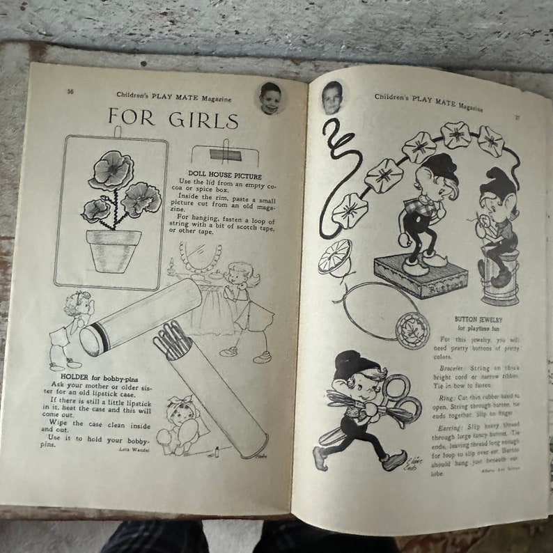 Childs Magazine 1950s Play Mate Vintage Favorite Boys Girls Magazine - Etsy