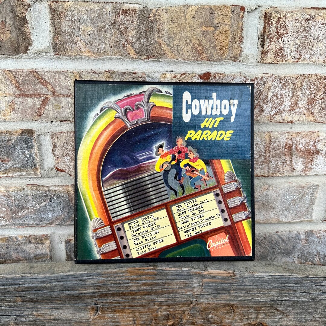 Cowboy Hit Parade Record Set Four 45 RPM Records by Capitol 1950s - Etsy