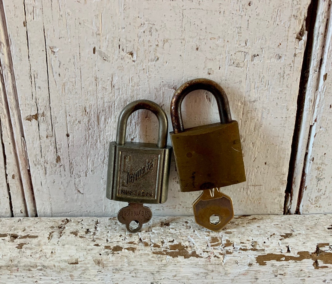 Padlock With Working Key Slaymaker Lock 1950's Vintage Locks - Etsy