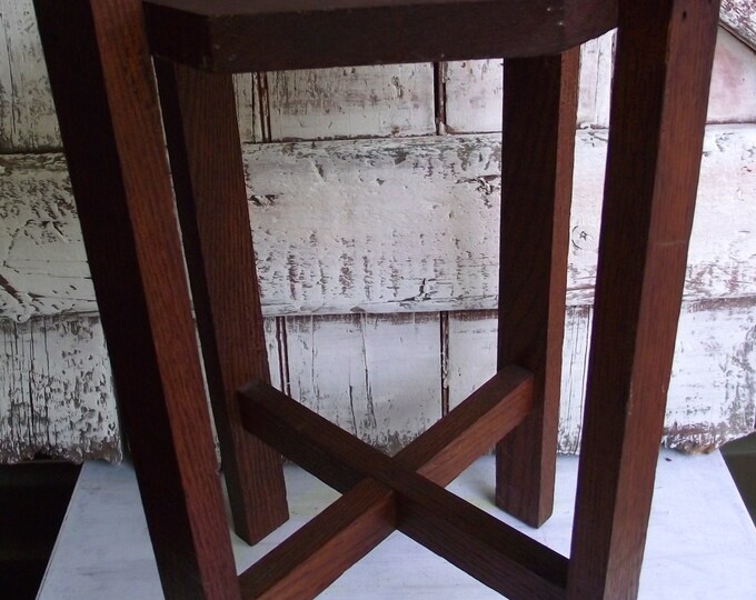 Vintage, antique plant stand, small table wooden, lamp stand, cottage ...