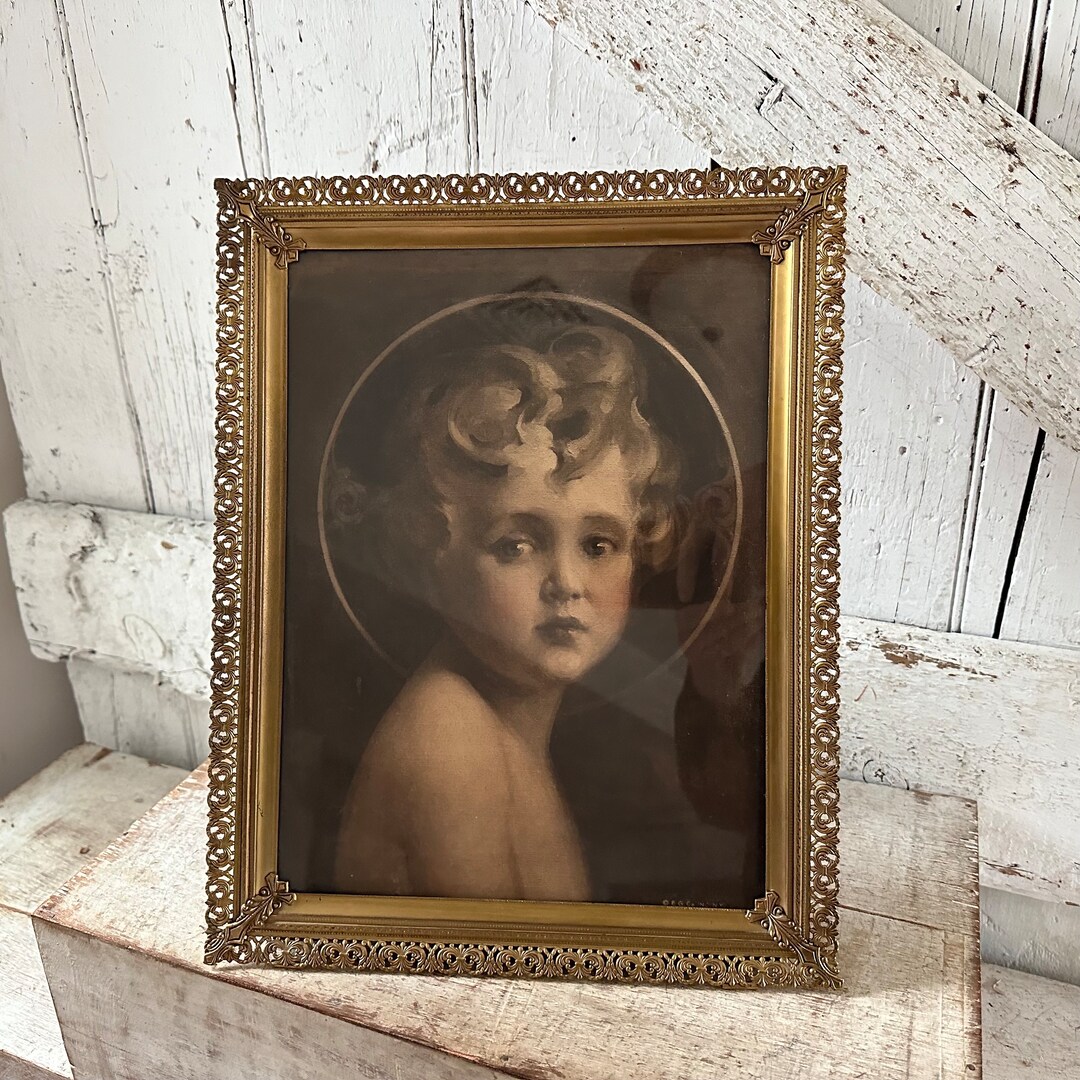 Gold Photo Frame Metal Filigree Photo Frame Metal Vintage Picture Frame ...