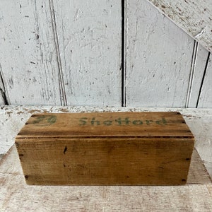 Wooden Box Cheese Box Vintage Shefford Cheese Primitive Decor - Etsy