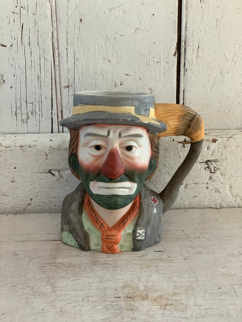Clown mug 1984 Emmett Kelly Jr Clown Musical Box Mug Plays Be | Etsy