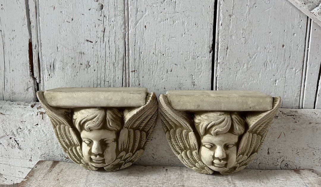 Angel Shelf Cherub Shelf Set Hanging Vintage Cherubs Set of - Etsy