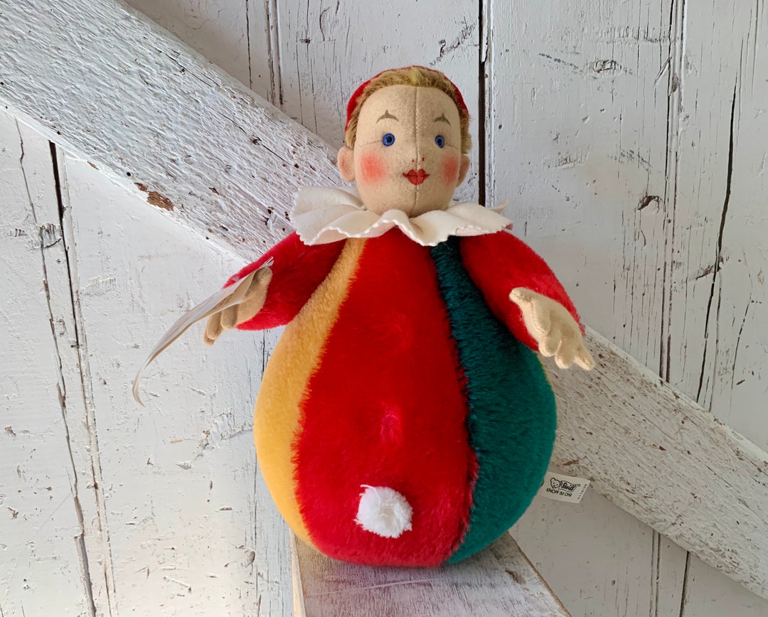 Steiff Roly-poly Clown Doll All Ids 1988 Made Mint Condition - Etsy