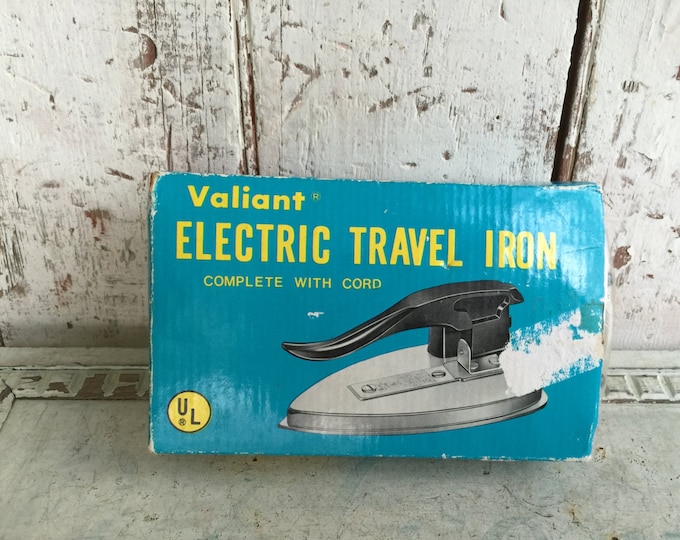 Electric Travel Iron Valiant With Original Box 1950s Vintage - Etsy