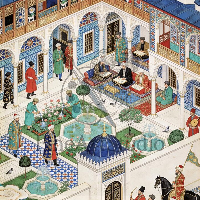 Ottoman Miniature - Etsy