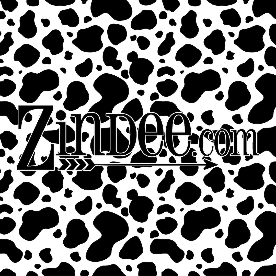 Cow Print Pattern Vinyl, Printed Vinyl, Adhesive Vinyl, Heat Transfer ...