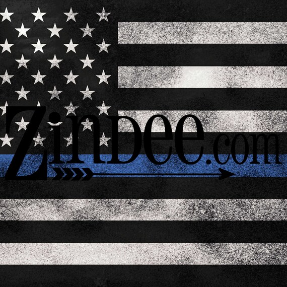 Grunge Blue Line flag Vinyl Printed Vinyl Adhesive Vinyl - Etsy