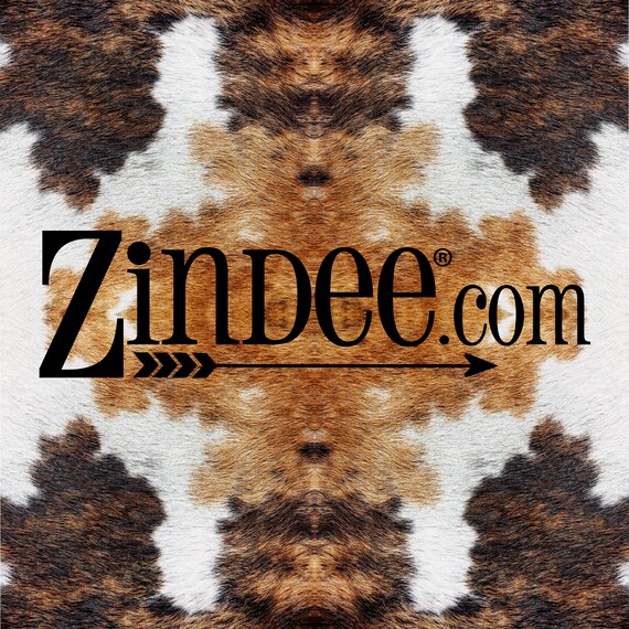 Cowhide light dark brown vinyl printed vinyl adhesive vinyl | Etsy