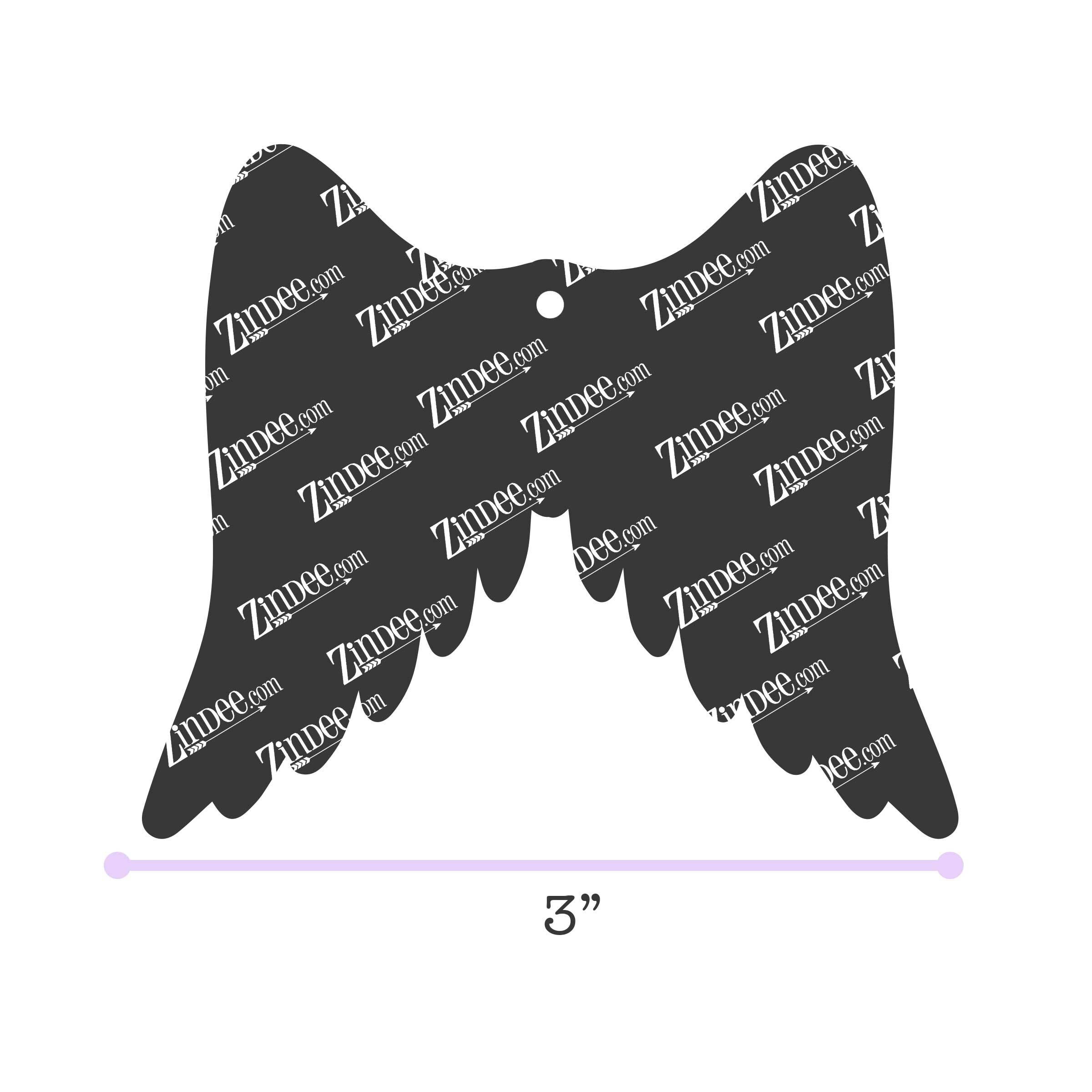 ANGEL WINGS Clear Acrylic Keychain Blanks SET of 10 | Etsy