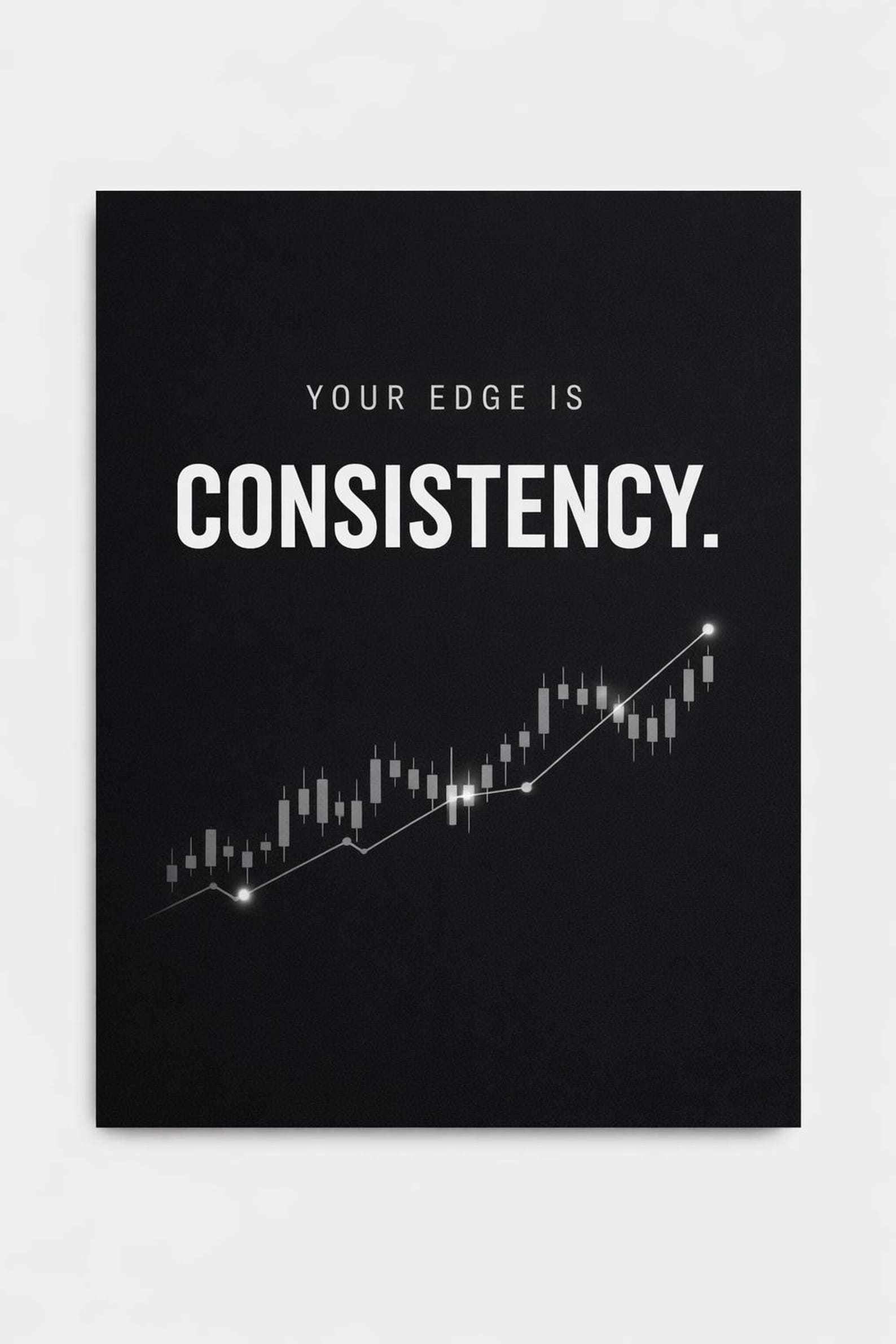 Your Edge is Consistency - Motivational Trading Poster | Finance ...