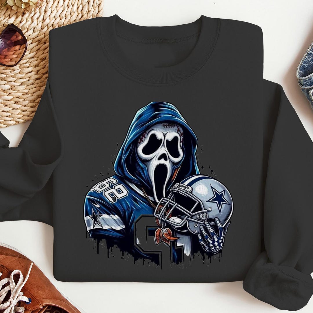 Horror American Football Player Art, Dark Sports Illustration - Etsy