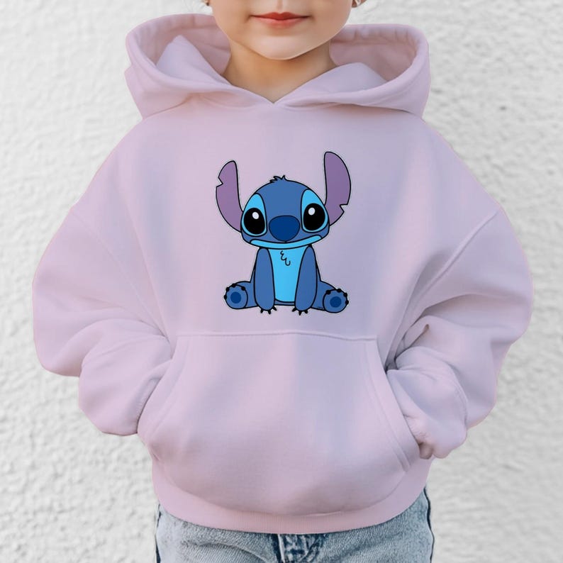 Kawaii Blue Alien Kids Hoodie, Cartoon Space Creature - Etsy