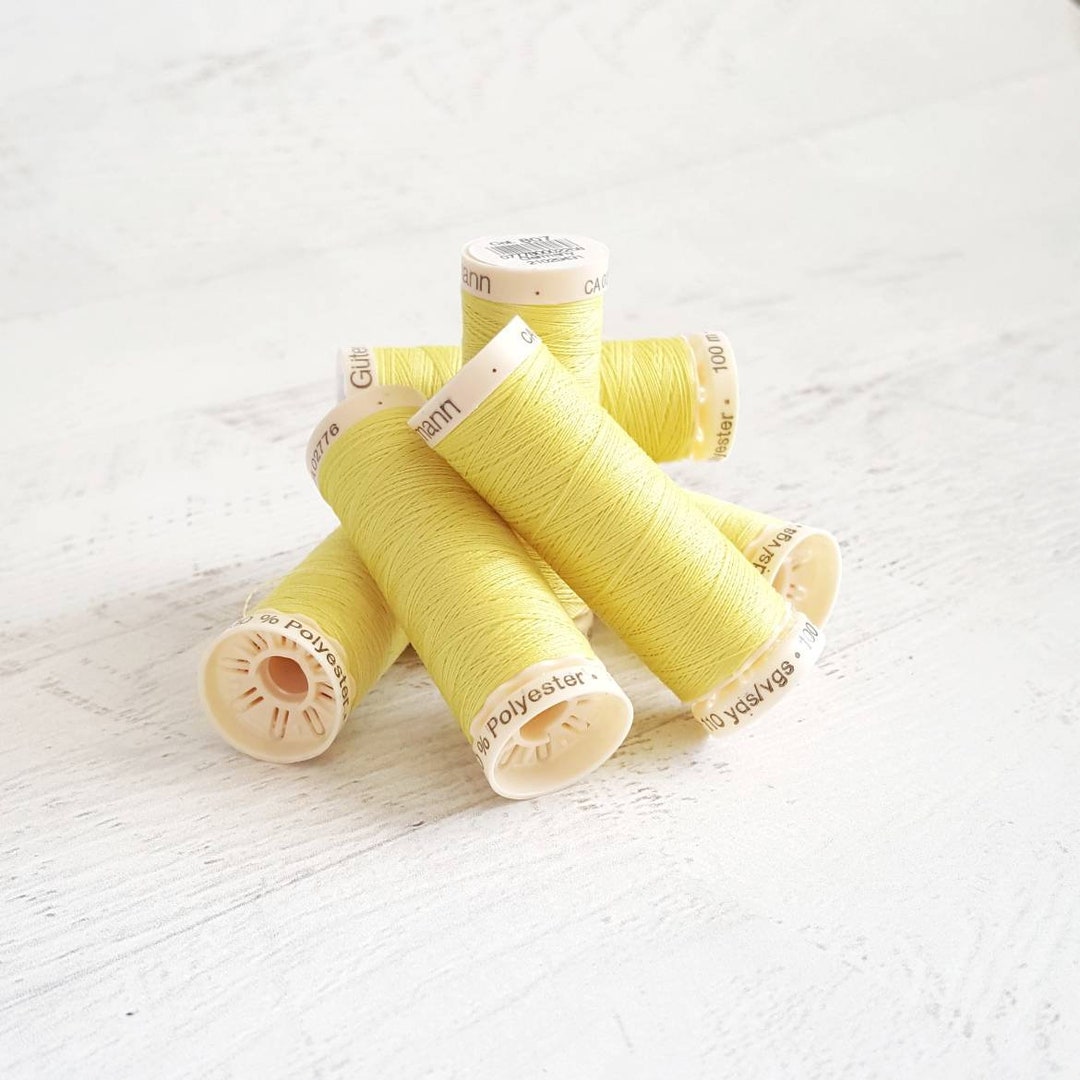 Yellow Thread Gütermann Sew-all Polyester All Purpose - Etsy