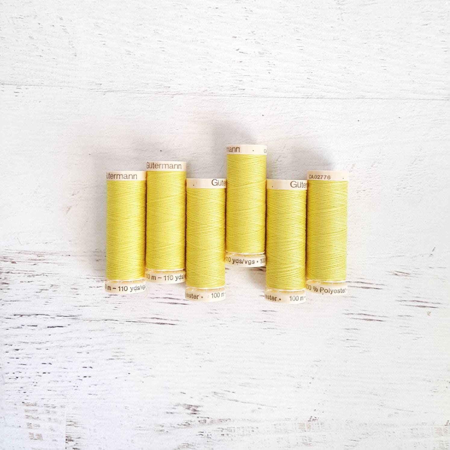 Yellow Thread Gütermann Sew-all Polyester All Purpose - Etsy