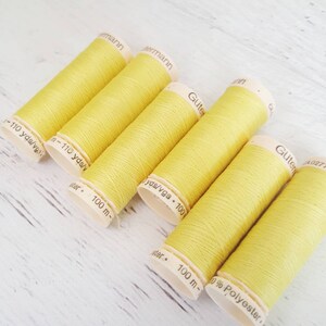 Yellow Thread Gütermann Sew-all Polyester All Purpose - Etsy