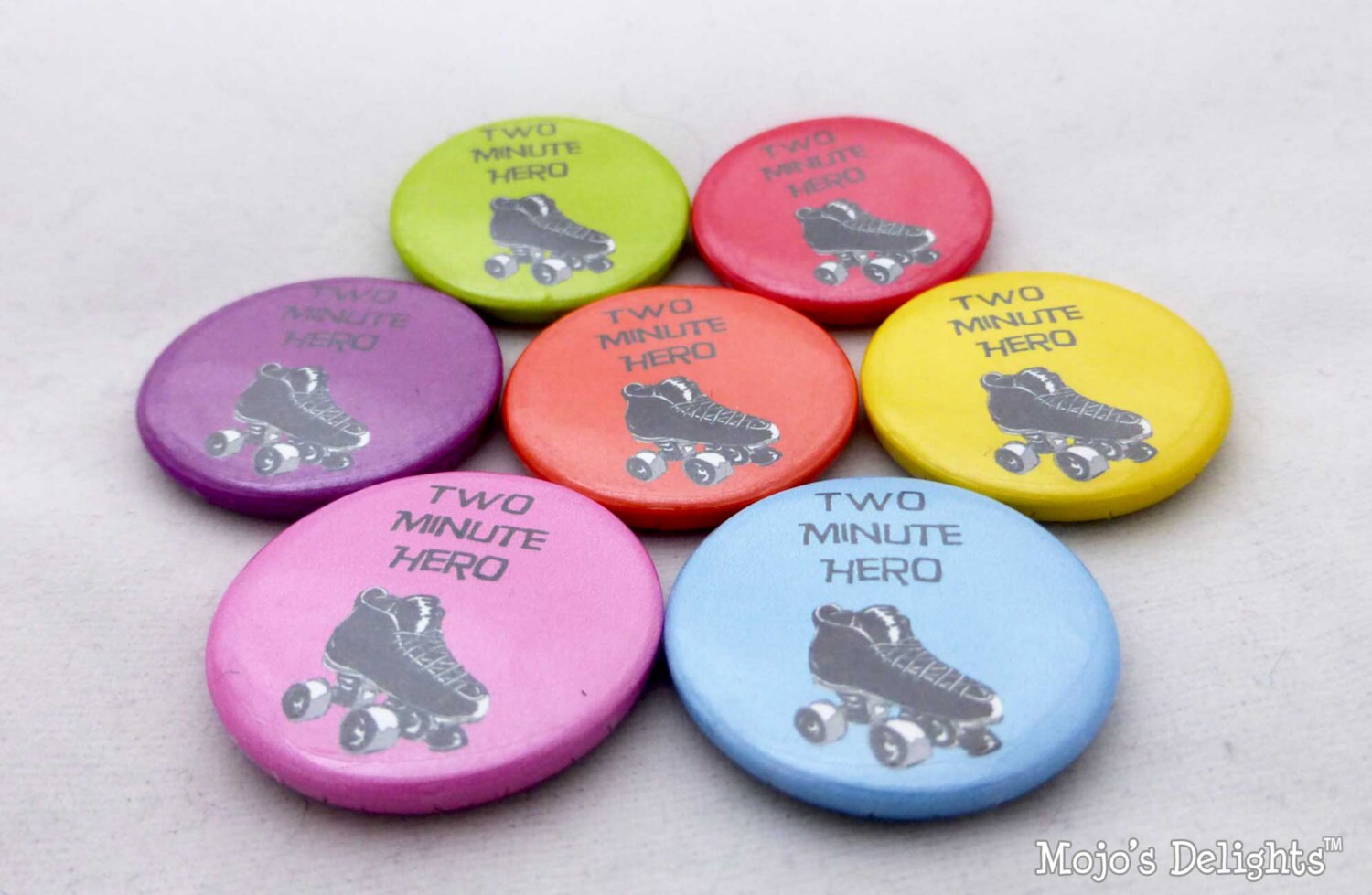 Two Minute Hero , Roller Derby 25mm Pin Badges - Etsy