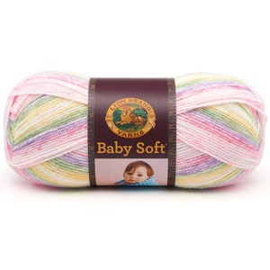Lion Brand Baby Soft Yarn Pastel Acrylic Sport Weight 459 Yards Etsy