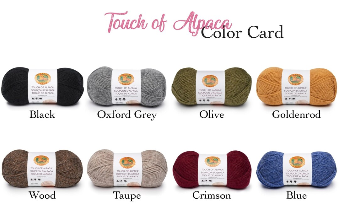 Lion Brand Touch of Alpaca Yarn: Worsted Weight, Machine Washable - Etsy