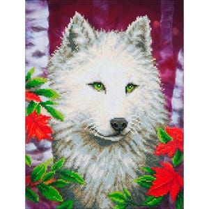 Wolf Art Diamond Painting Kit, Wolf in the Woods, Diamond Embroidery ...