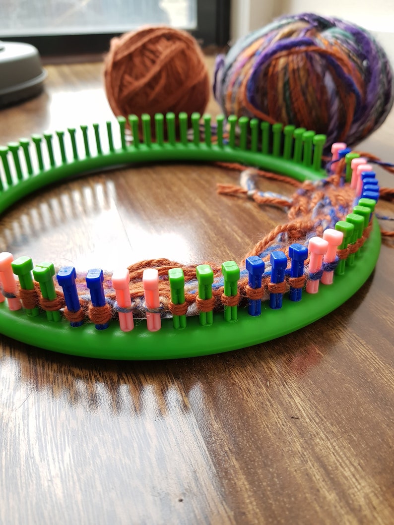 Round Knitting Loom with Removable Pegs Adult Hat Loom | Etsy
