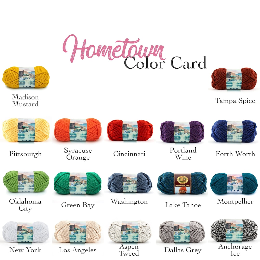 Super Bulky Acrylic Yarn: Lion Brand Hometown USA, Machine Washable - Etsy