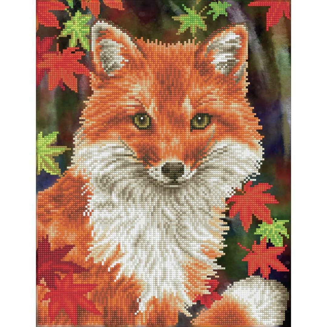 Diamond Painting Kit - Diamond Dotz - Fox Decorations Wall Art ...