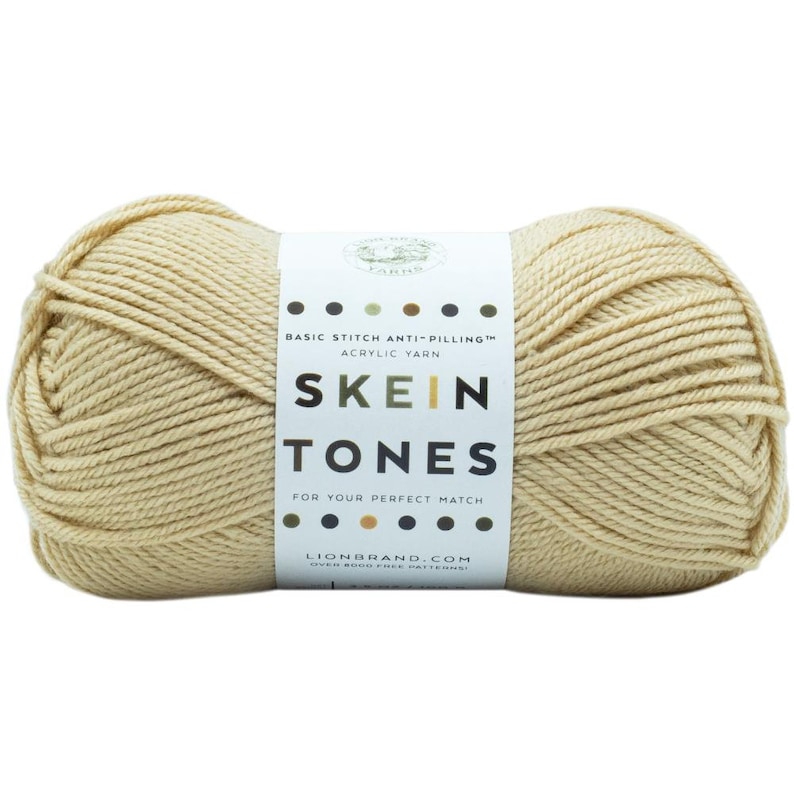 Lion Brand Skein Tones Neutral Color Yarn Natural Yarns - Etsy