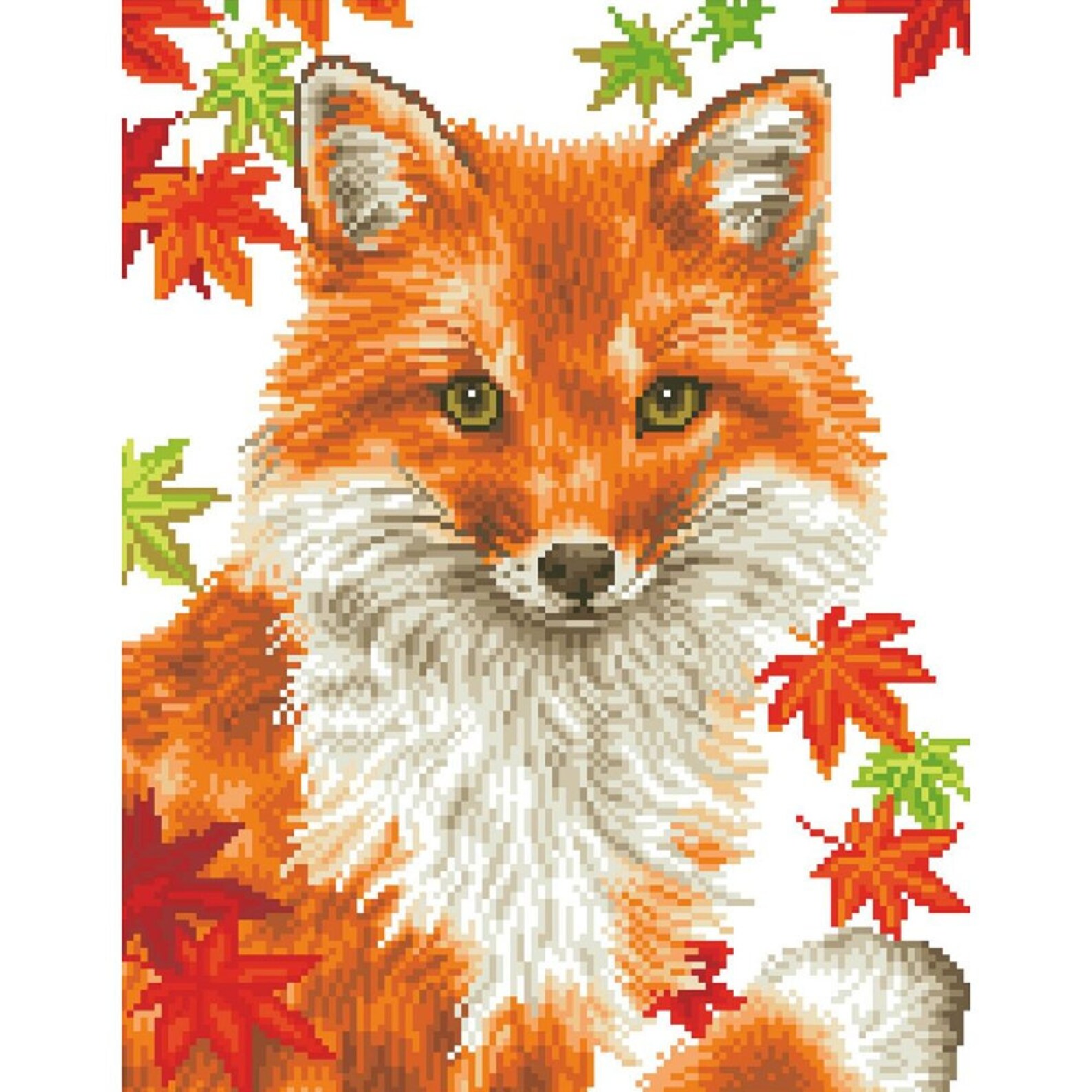 Diamond Painting Kit Diamond Dotz Fox Decorations Wall Art | Etsy