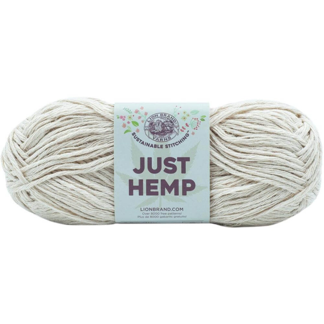 Lion Brand Just Hemp Yarn Sustainable Stitching 100% Hemp, Plant Fiber ...