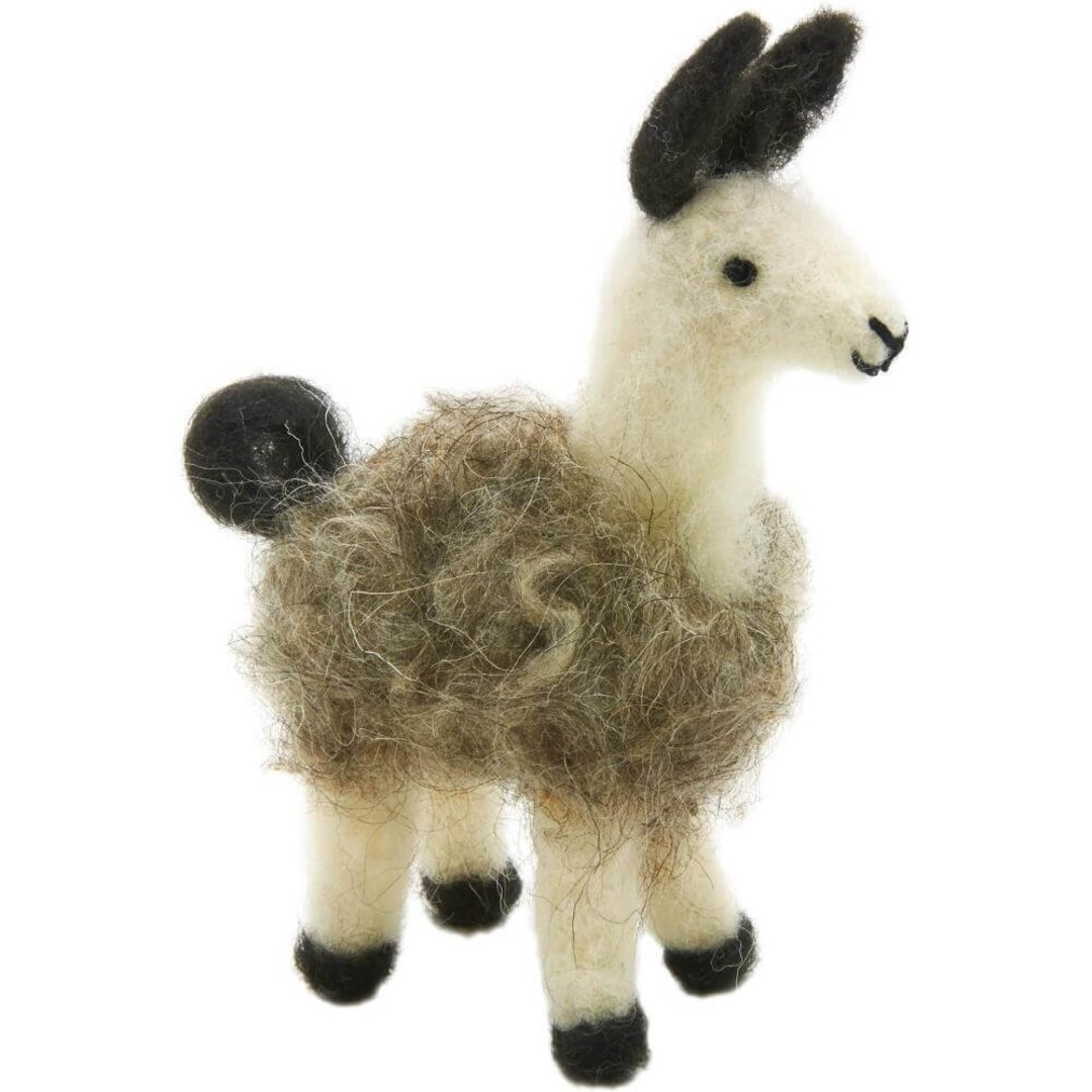 Beginner Needle Felting Kit, Needle Felted Animal, Happy Llama Felt ...