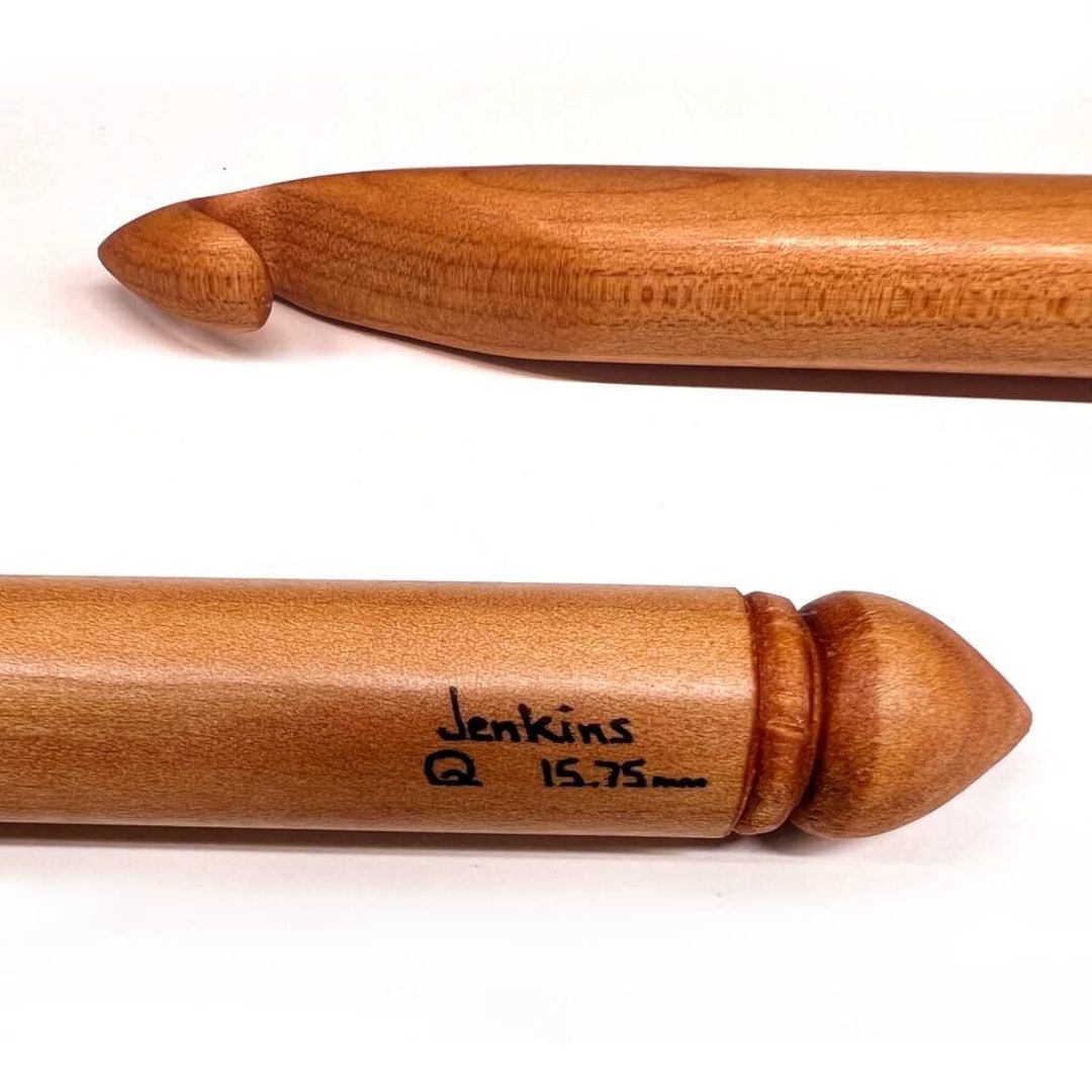 Large Crochet Hooks, Jenkins Hand Carved Wood Crochet Hooks - Etsy