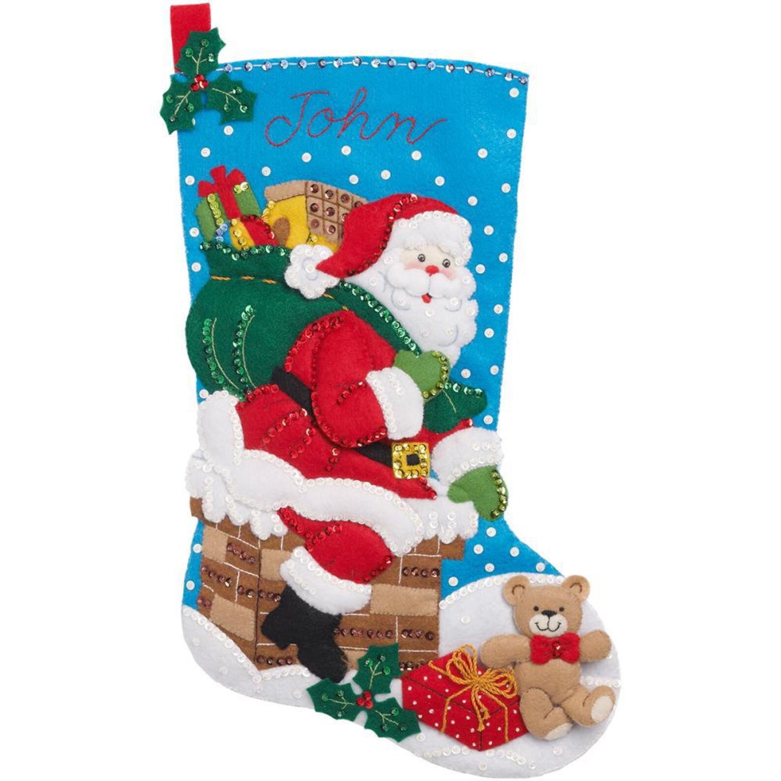 DIY Personalized Christmas Stocking Kit Christmas - Etsy