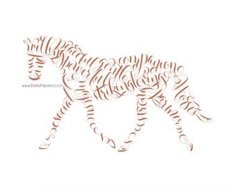 Word art calligram | Etsy