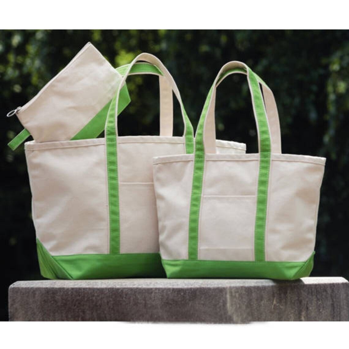 Canvas Tote Bag 3 Piece Luggage Set| 3 Piece Set Includes Large ...