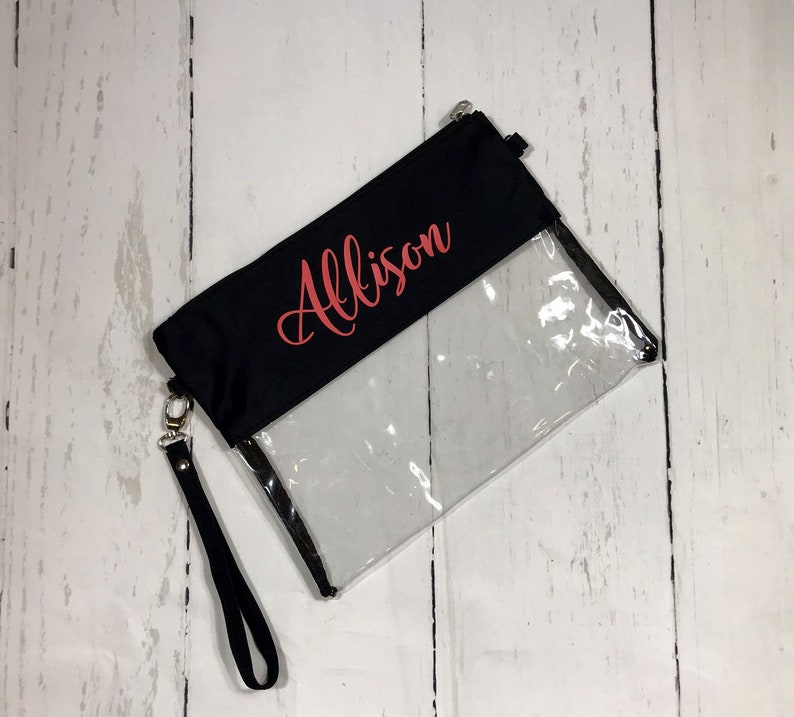 Clear Stadium Game Day Purse Use as Clutch or Crossbody | Stadium ...
